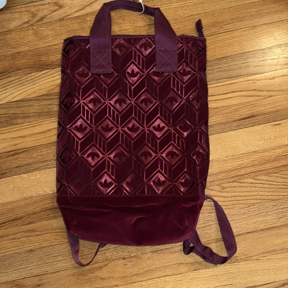 adidas | Bags | Adidas Wine Colored Logo Backpack Nwt Rare | Poshmark